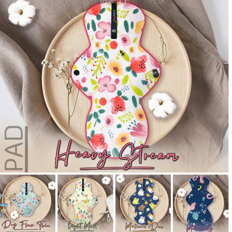 Pad Kain Wanita Snowdrop Cotton Organik Pelbagai Saiz Cloth Pad Tuala ...
