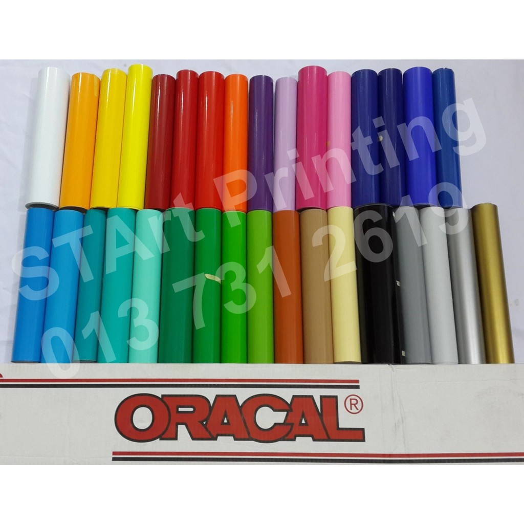 Oracal 651 - Cutting Sticker Material ( G072 - G613 ) | Shopee Malaysia
