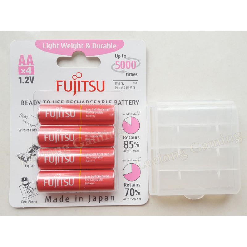 Fujitsu Light Weight & Durable AA Rechargeable Battery (Free Battery ...