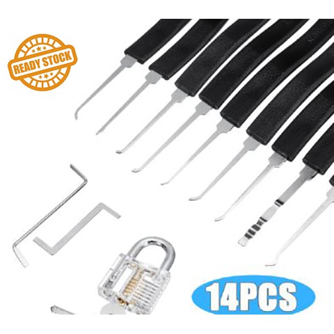 Transparent Padlock with Lockpick Combination Tool for Training (Ready ...