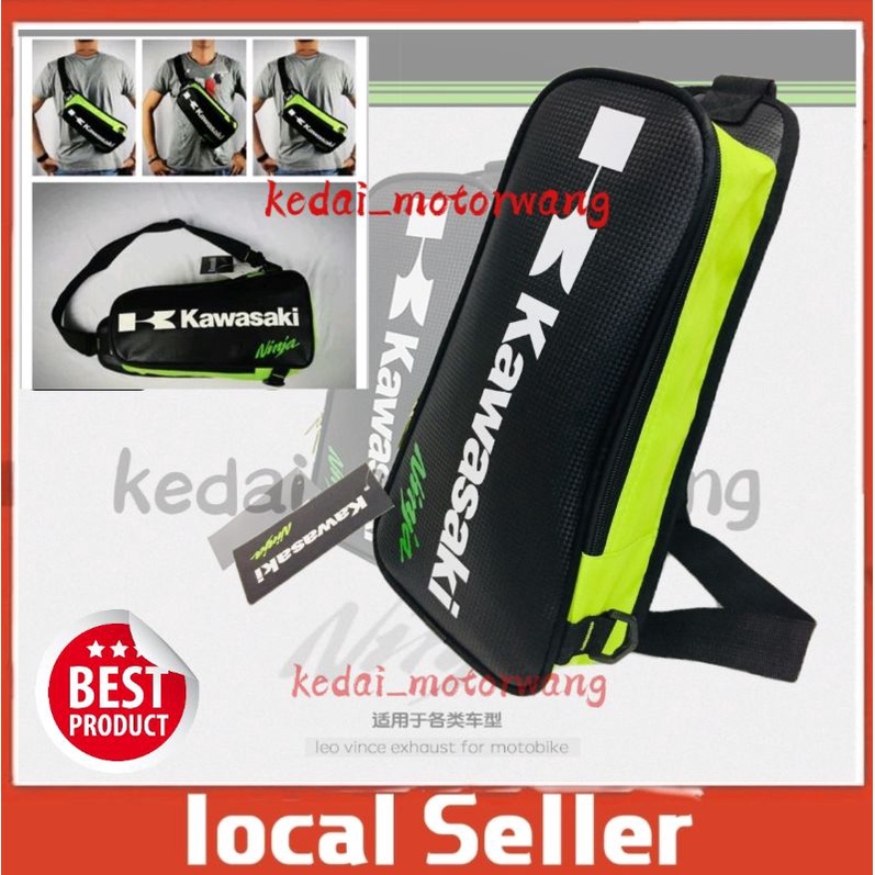 LAST PROMOTION!!! Kawasaki Motorcycle Bag Waist Bag Sling Bags Pouch ...