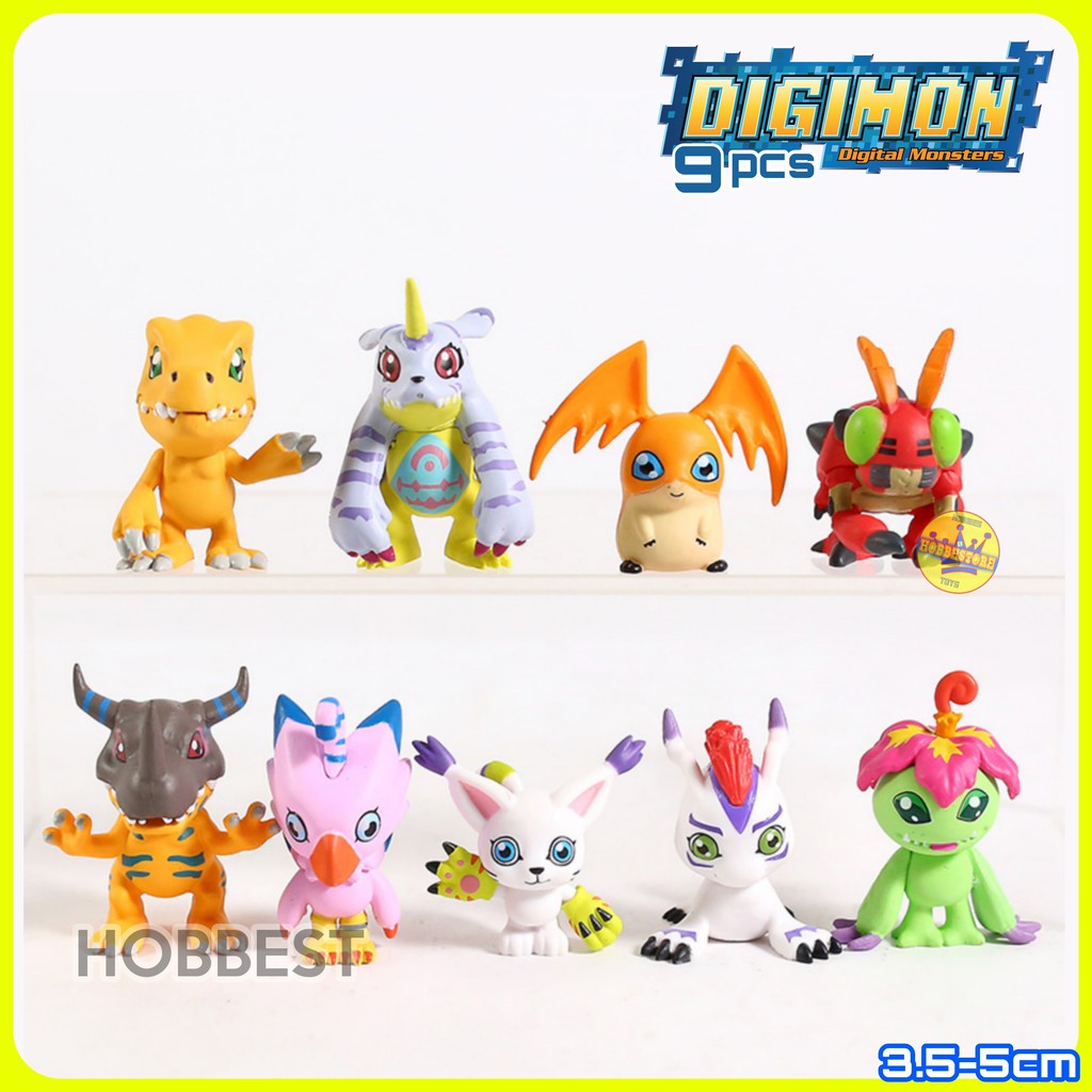Action Figure DIGIMON ADVENTURE 9pcs - Miniature Cake Topper Digital ...
