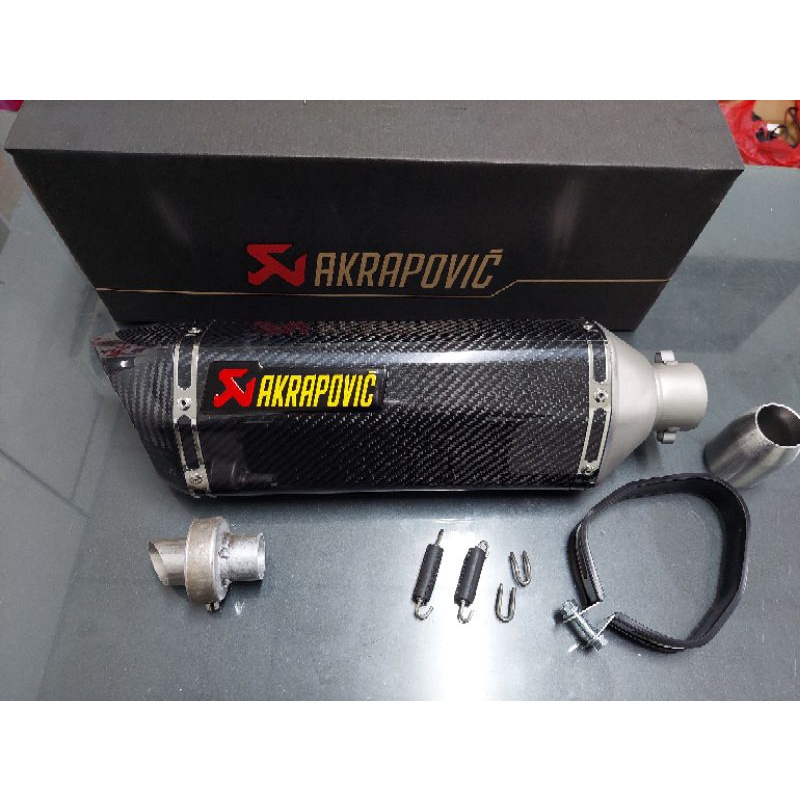Kawasaki z800 Akrapovic fully carbon fiber panjang ekzos exhaust universal | Shopee Malaysia