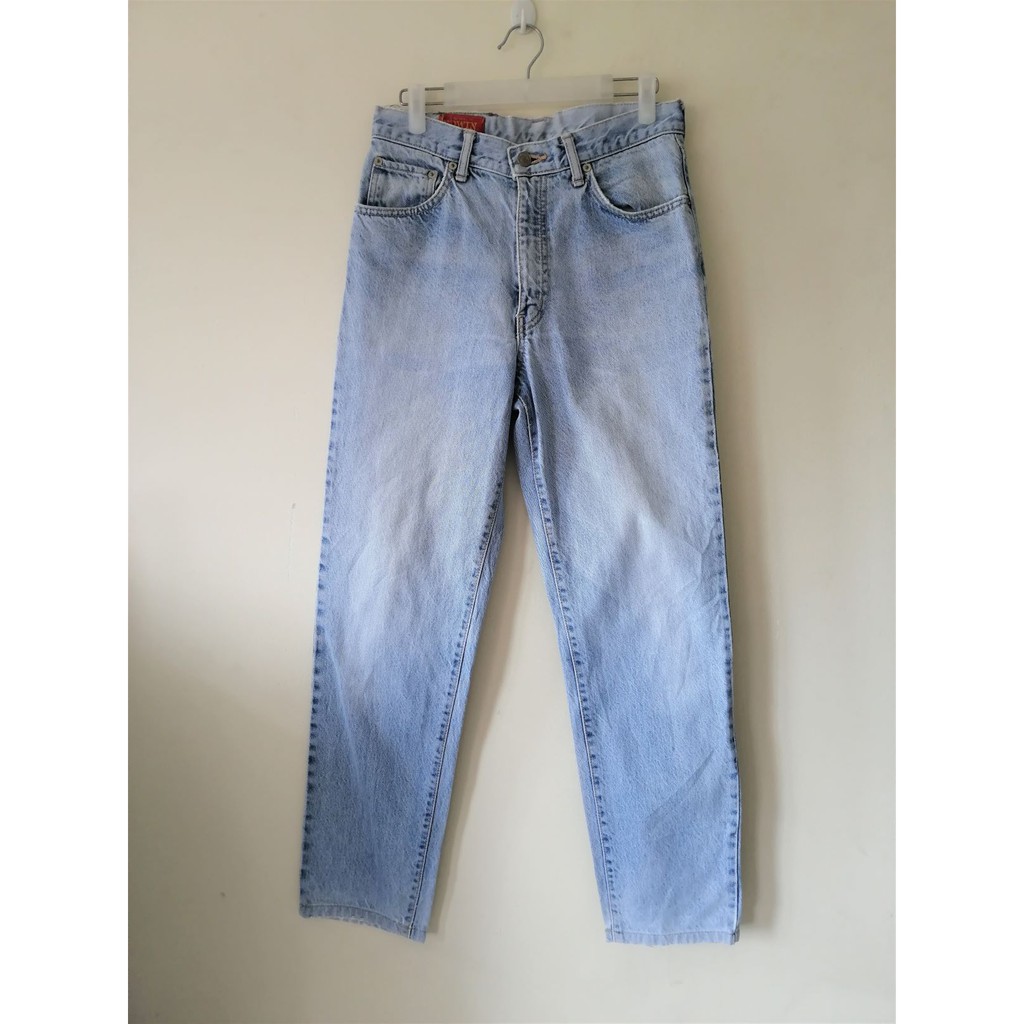 EDWIN US CLASSIC LIGHT BLUE JEANS STRAIGHT CUT SIZE 28 | Shopee Malaysia
