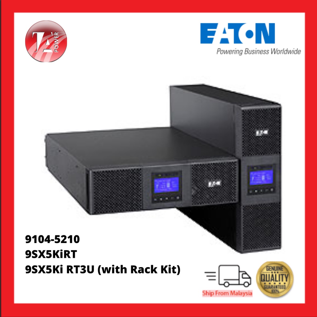 [PRE ORDER] Eaton 9SX UPS 9SX5Ki RT3U (with Rack Kit), 9SX5KiRT (9104 ...