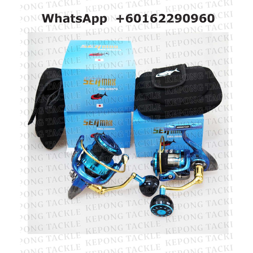 G-TECH Fishing reel SEA MAX SWA 5000 4000 SALTWATER SPINNING REEL with ...