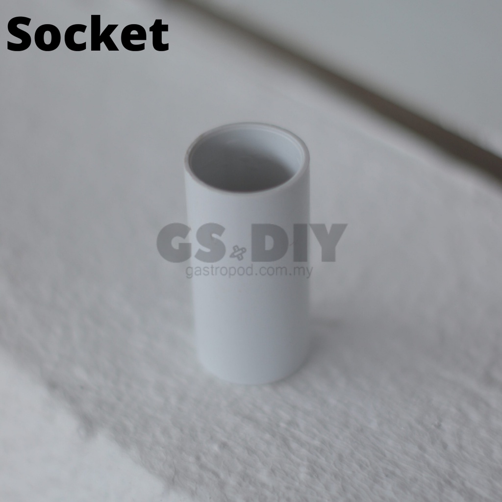 🏷️PVC Conduit DIY Fitting 20mm/25mm DIY Pipe🧨Joint Connector PVC Grey Pipe📞Electrik Electrical ...