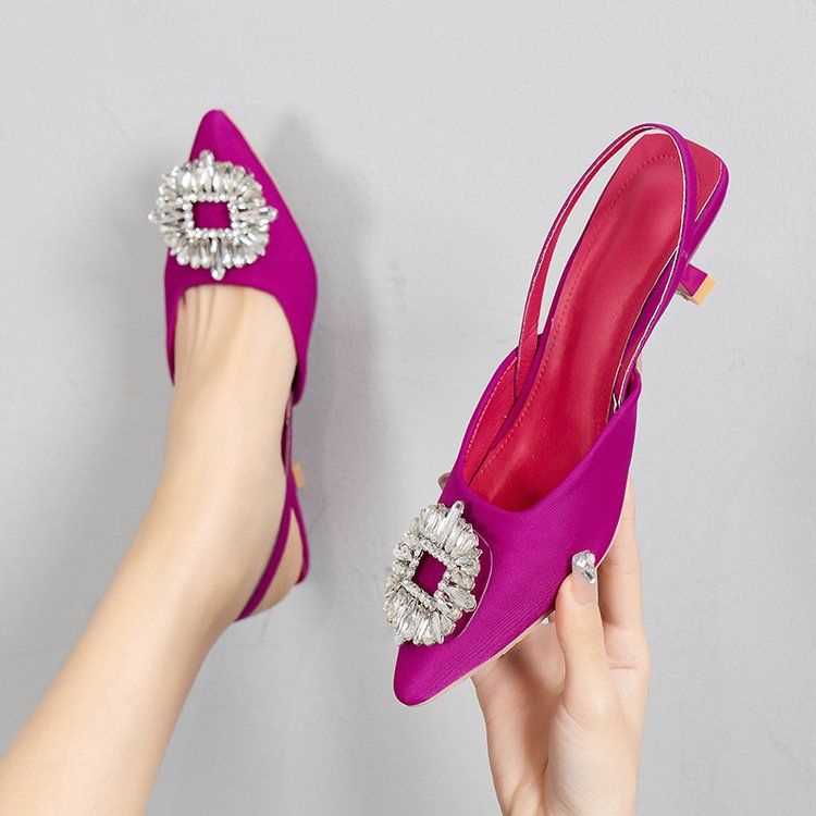 SWEETC kasut dinner glitter Kasut raya perempuan Raya Heels 2024 Plus ...