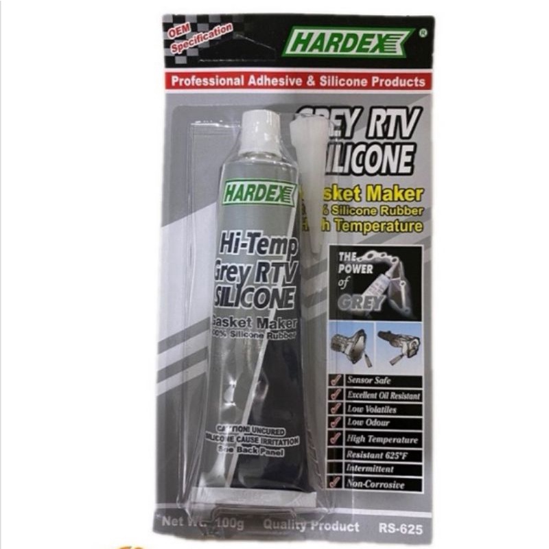 HARDEX Grey RTV Silicon Gum Gasket Maker 100g | Shopee Malaysia