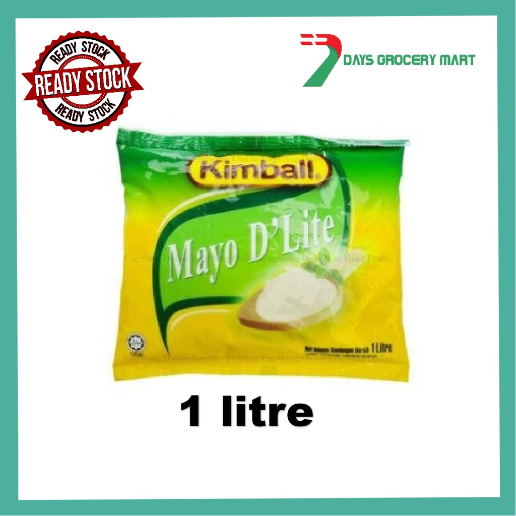 7DAYS: Mayonis Mayo D'Lite 1L/Kimball Mayonis 1 Litre/Sos Mayonis 1 ...