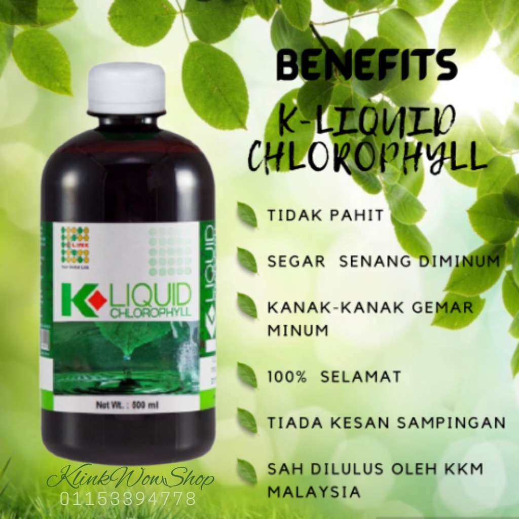 500ml 2024 ORIGINAL K-Chlorophyll KLOROPIL Herbal Semulajadi untuk ...