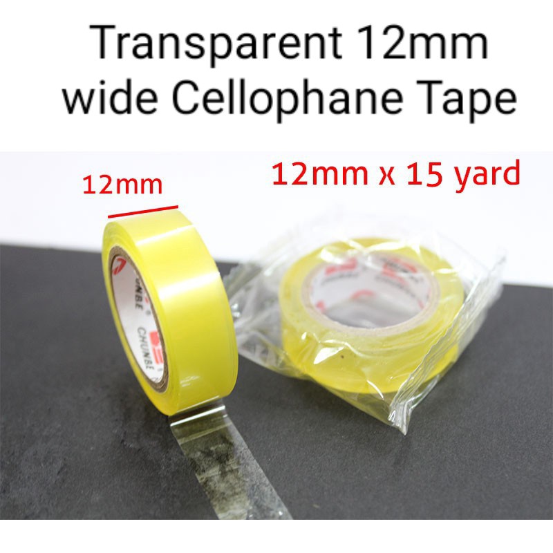 Transparent Cellophane Tape 12mm x 12yard | Shopee Malaysia