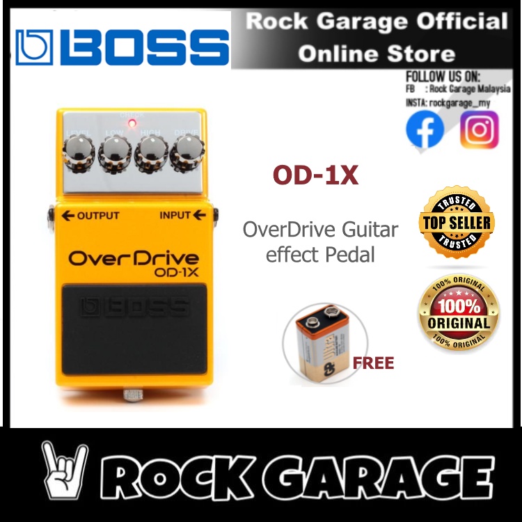 Boss OD-1X OverDrive Guitar effect Pedal (OD1X) | Shopee Malaysia
