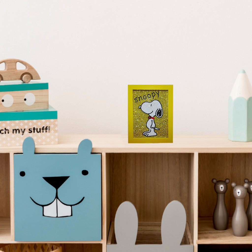 Snoopy 5D diamond painting square full drill. (Ready made） | Shopee ...