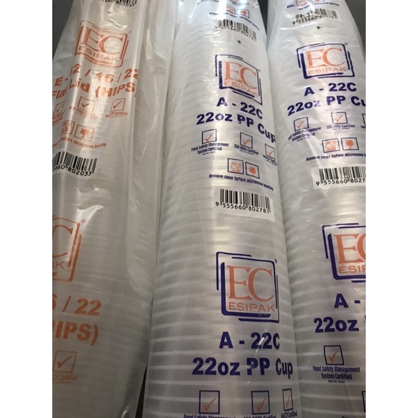 Cawan EC A 22/Cawan saiz 22/dengan penutup | Shopee Malaysia