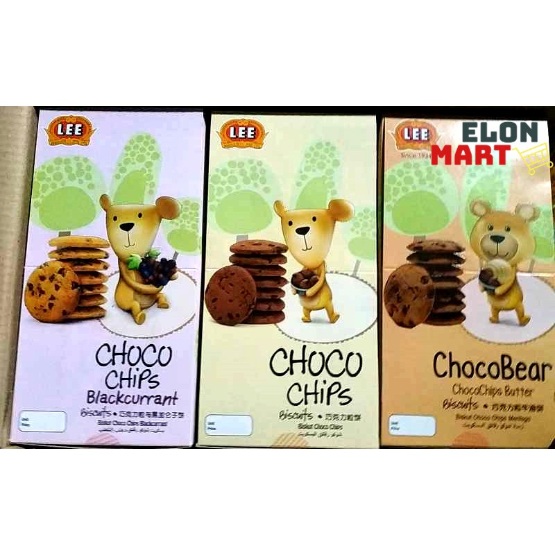 Lee Chocochips Chocobear Biscuits (Original 12packs x 70g ...