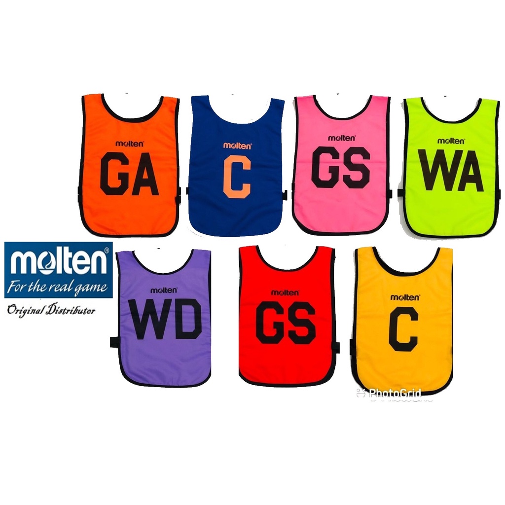Netball Bib Set - Molten BT6099/Bt6088 Senior (1 Sided) Cotton ...