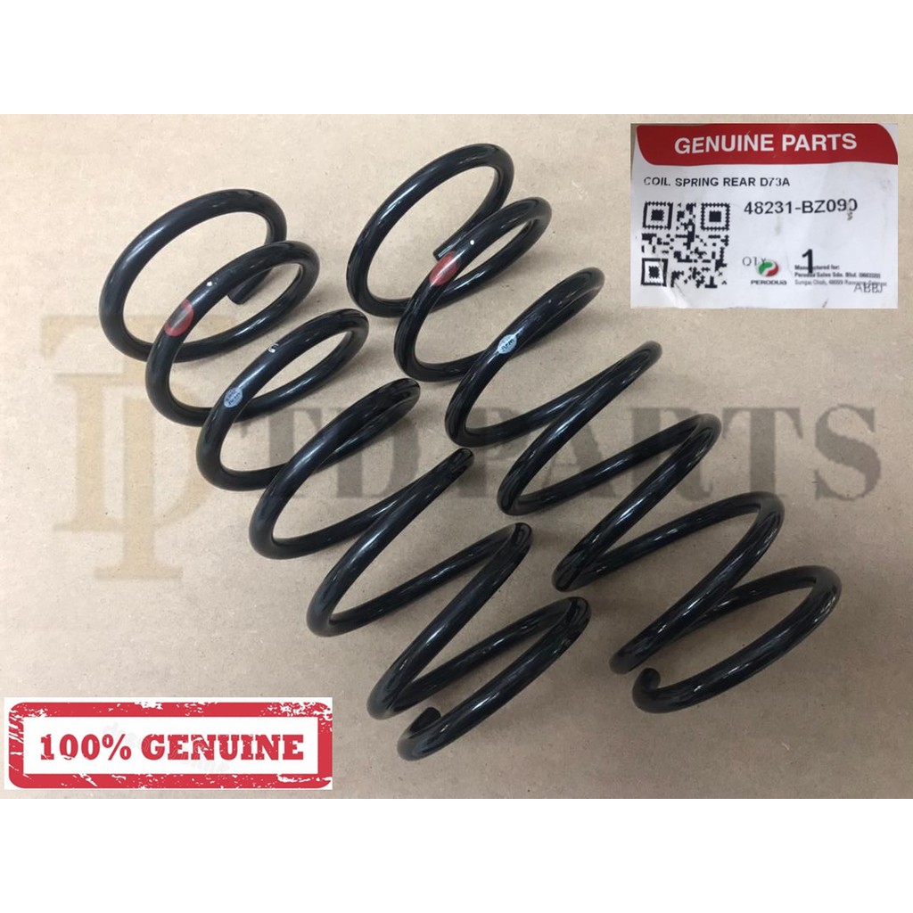 100% GENUINE PERODUA MYVI OLD D73A REAR COIL SPRING ( 1PAIR LEFT+RIGHT ...