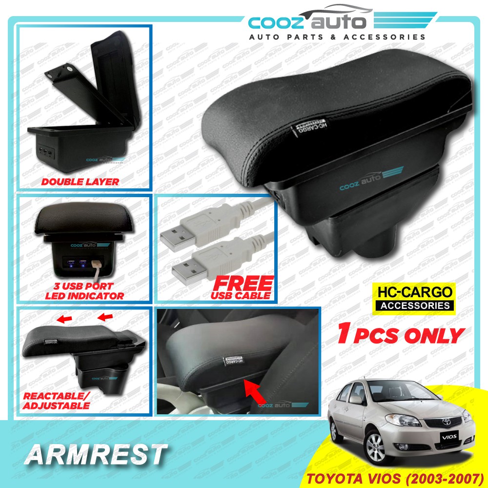 Toyota Vios 2003 - 2007 HC Cargo Premium USB LED Indicator Double Layer ...