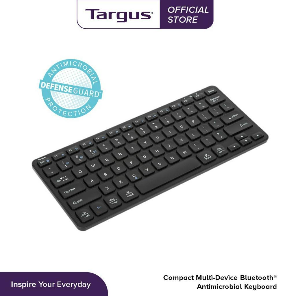 AKB862 - TARGUS BLUETOOTH KEYBOARD COMPACT MULTI DEVICE ANTI-MICROBIAL ...