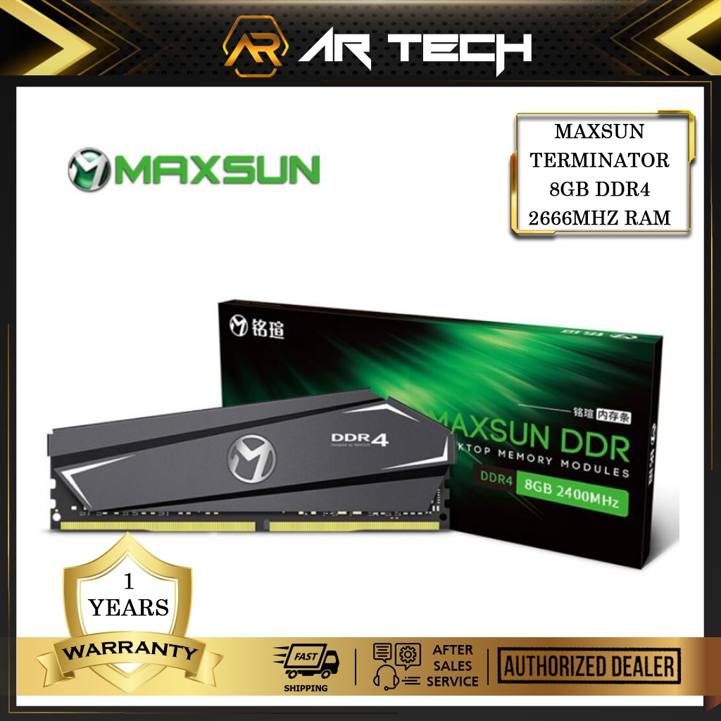 Maxsun Terminator DDR4 2666Mhz RAM 8GB/16GB | Shopee Malaysia