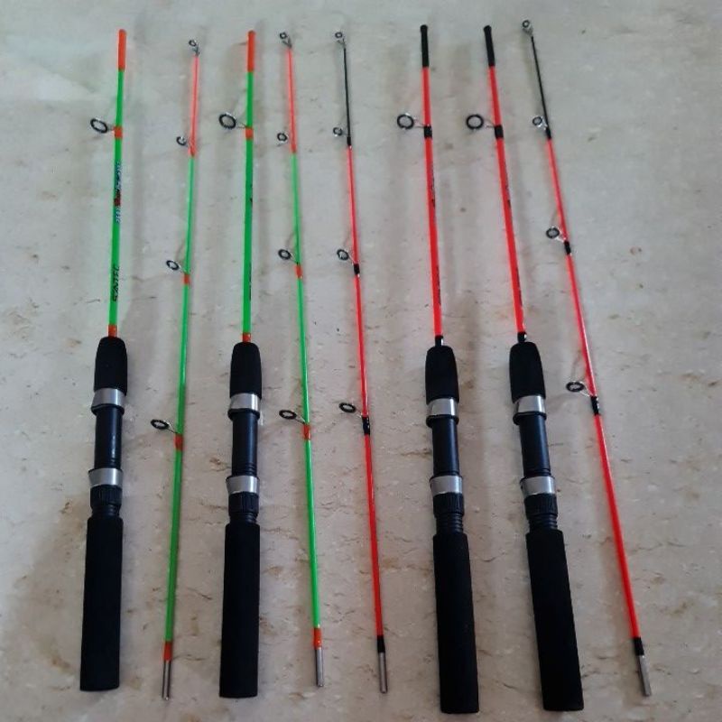 SANTEC TIGER prawn 402/462/502 Solid fiber Spinning rod | Shopee Malaysia