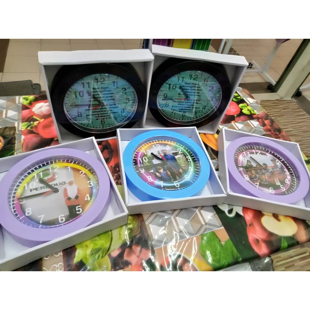 Custom Made Jam Dinding (Gambar Sendiri) | Shopee Malaysia
