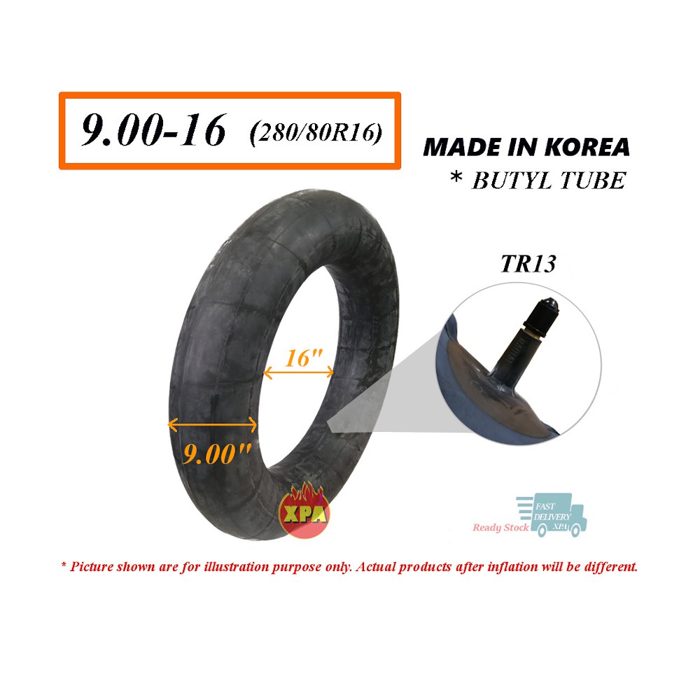4WD 2WD 4x4 land rover tire Inner tube 9.00-16 TR13 Short Valve tiub ...