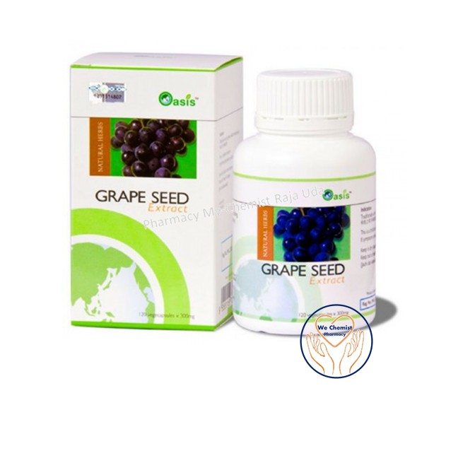 Oasis Grape Seed Extract (120 vegecapsules x 30mg) | Shopee Malaysia