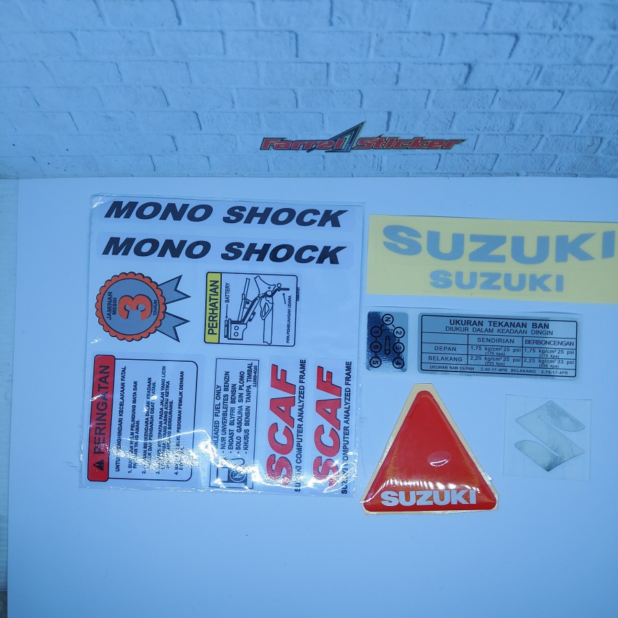 Suzuki warning sticker prosedur satria HIU sticker | Shopee Malaysia