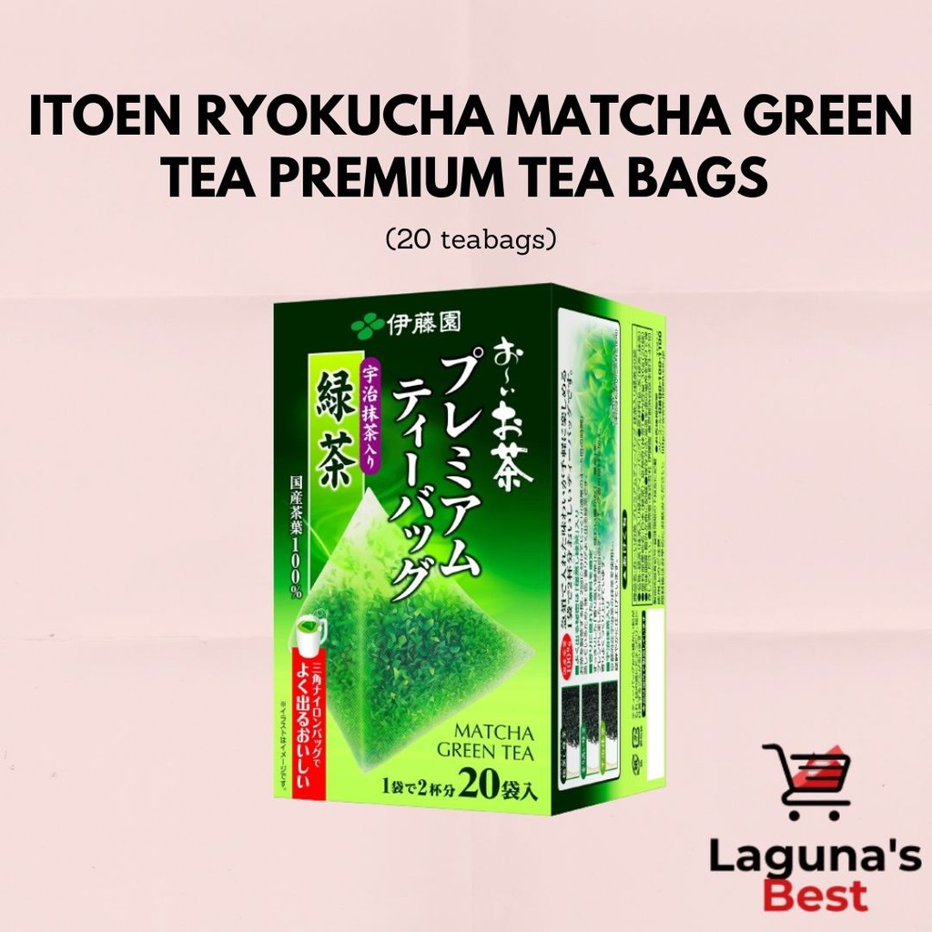Itoen Ryokucha Matcha Green Tea Premium Tea Bags (20 teabags) | Shopee ...