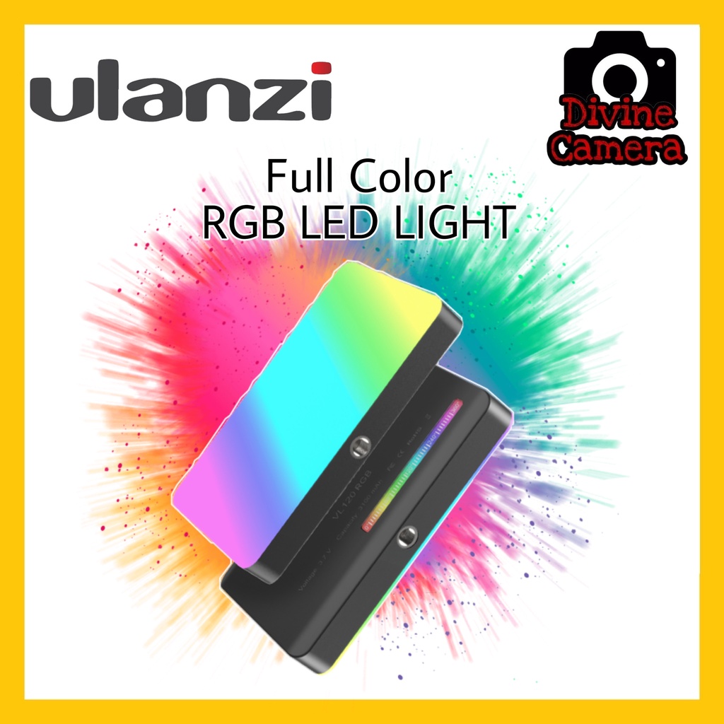 Ulanzi VL120 RGB LED Video Light Camera Light Full Color Rechargeable ...