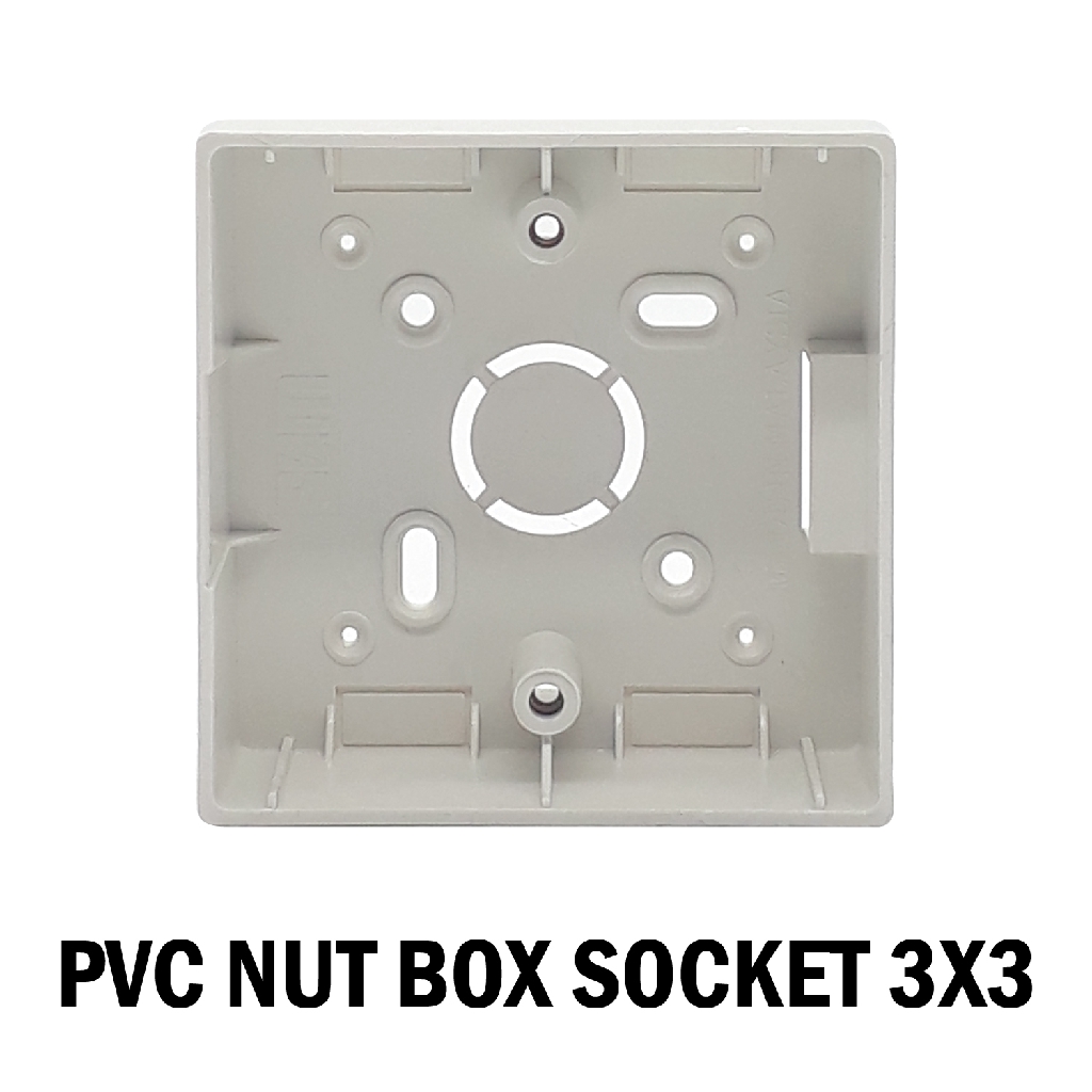 Geloof PVC Electrical Nut Box Switch Socket Single Double Base Cover ...