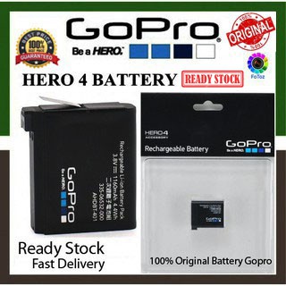 ORIGINAL Gopro hero 4 Silver & Black 100% Original battery AHDBT-401 ...