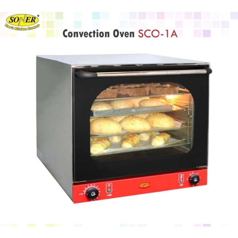 SONER 8 Trays 2 Turbo Fans Convection Oven SCO-1A Fully S/Steel Body ...