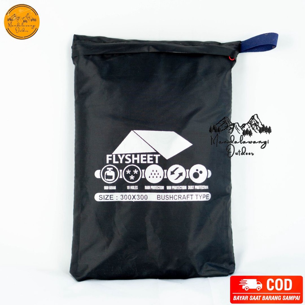 TENDA Waterproof FLYSHEET 4X6 3X4 3X3 3X2 THICK STEERING TENT 19 HOLES ...