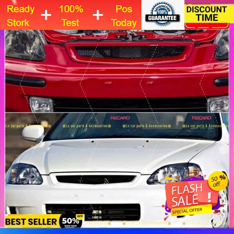 Engine Saloon Upper EJ EX EK Black Mugen Grille Lip Hood Trim Strip ...