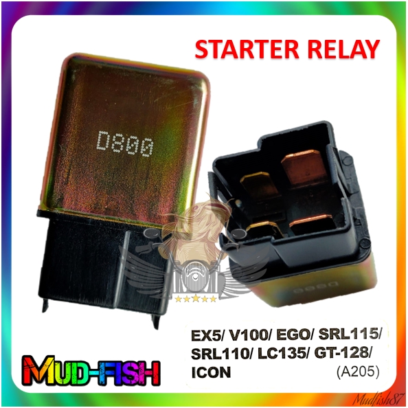 STARTER RELAY FOR EX5, LC135, GT128, EGO, V100, SRL115, SRL110, SRL ...