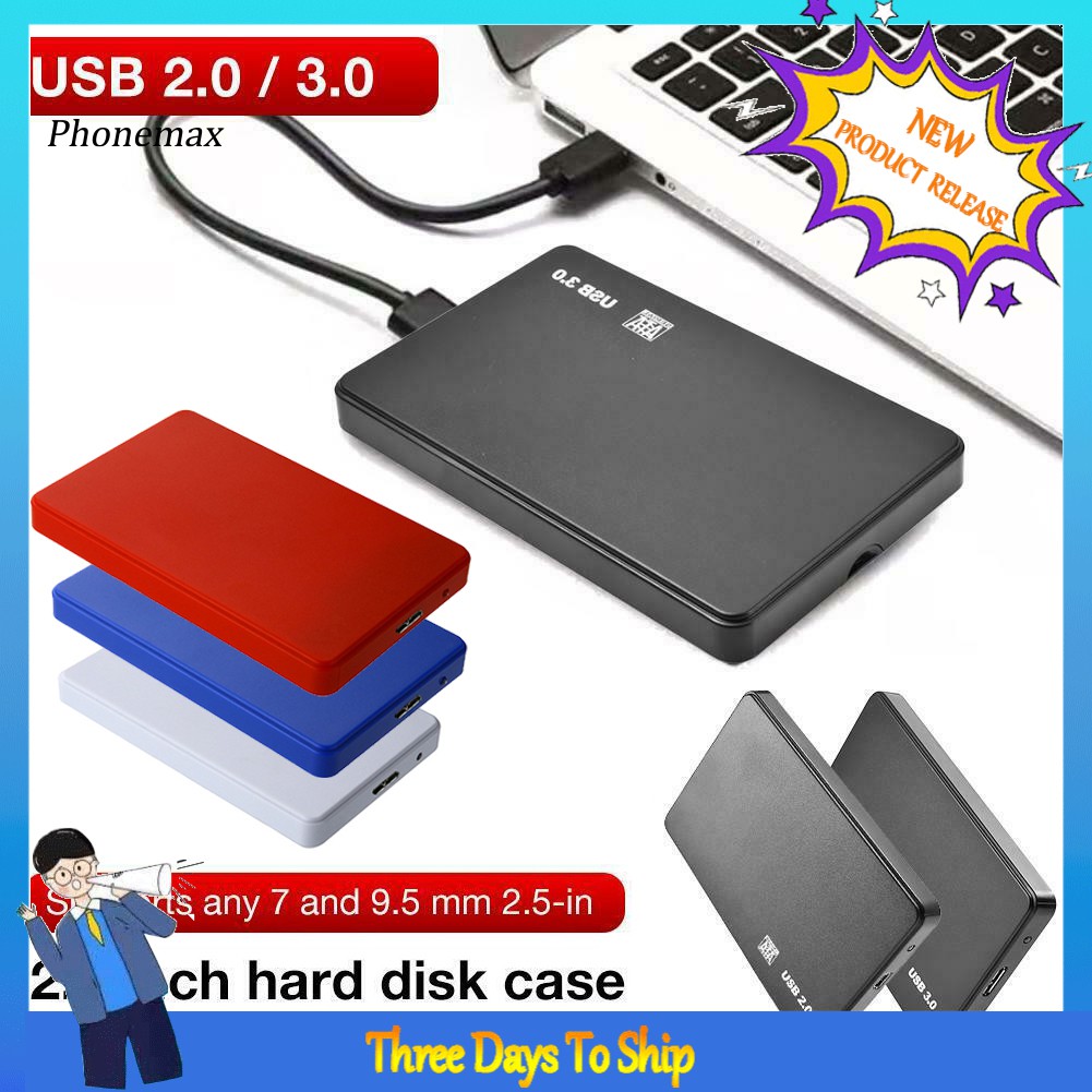 PHONE_USB3.0/2.0 2.5inch SATA HDD SSD Enclosure Mobile Hard Disk Case ...