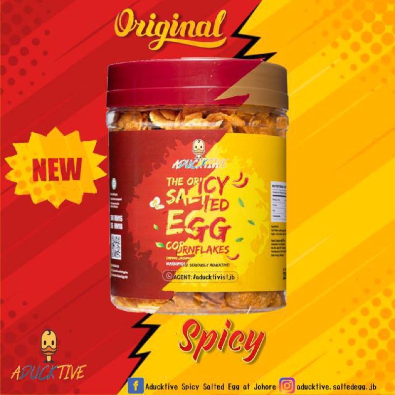 A-DUCK-TIVE SALTED EGG CORNFLAKES ORIGINAL AND SPICY 🔥 confirm addicted ...