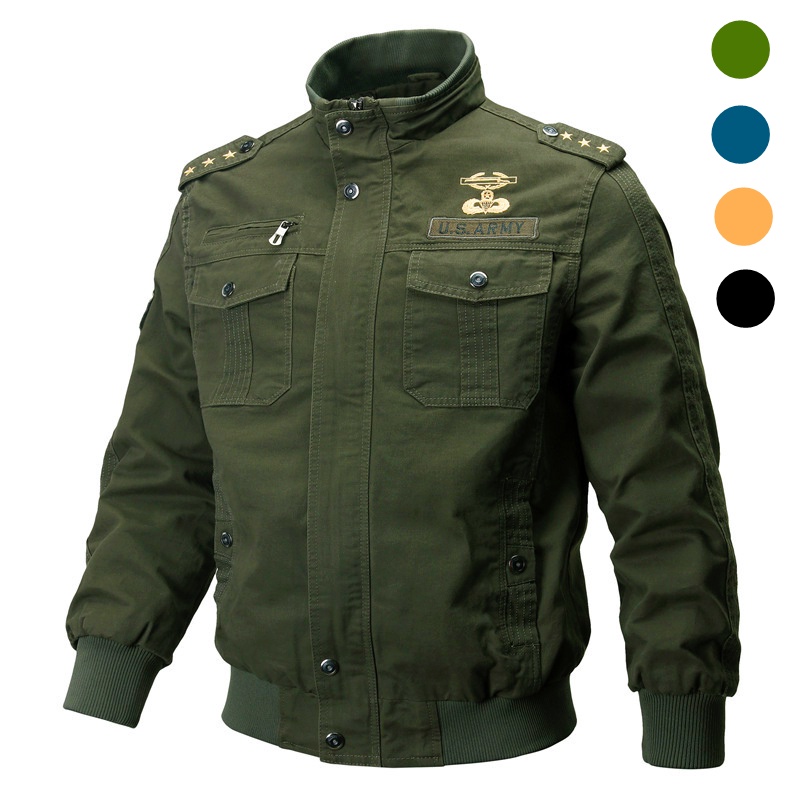 【Ready Stock】Military Jacket Male Clothing Army Tactical Men's ...