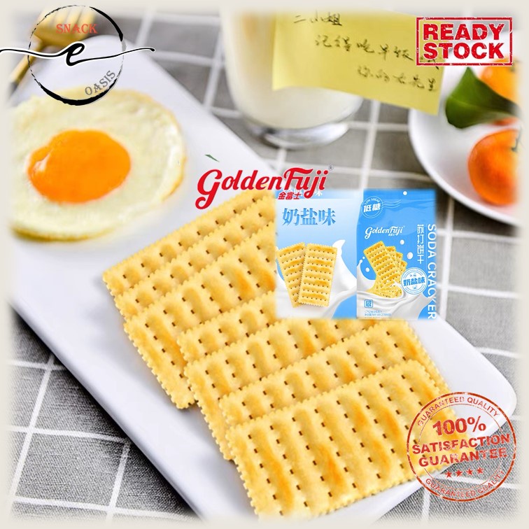 GOLDEN FUJI LOW SUGAR SODA CRACKER 278G (12PCS) 低糖，奶盐味 | Shopee Malaysia