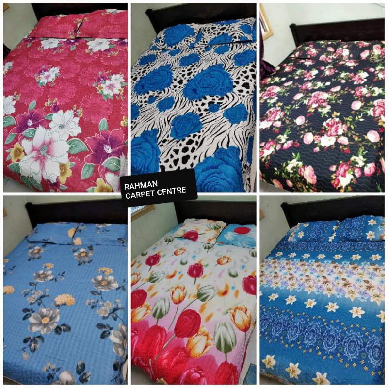 🔥CADAR PATCHWORK BUNGA/ABSTRACT/CARTOONS🔥 3IN1 QUEEN VIRAL (REJECT ...