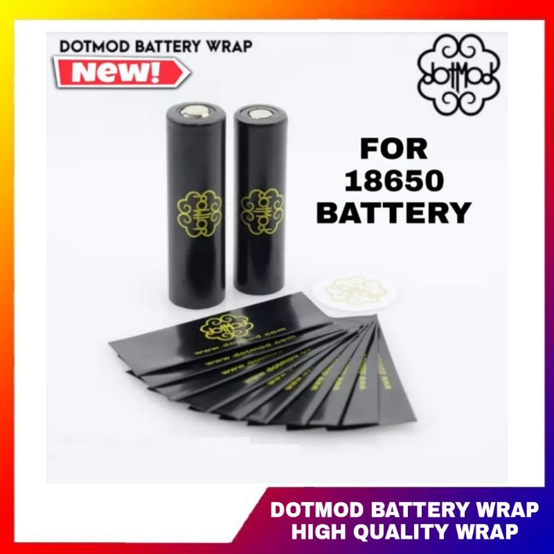 ORIGINAL DOTMOD BATTERY WRAP FOR 18650 BATTERY | Shopee Malaysia