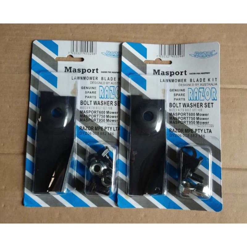 Masport/Rover Lawnmower Blade 2pcs Per pack/Mata Mesin Tolak/lawnmower ...