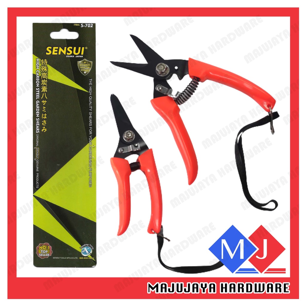 SENSUI 7” Gunting Bunga Pruning Shear Cutter Hand Tool Pruner Plant ...