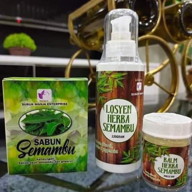 🍀SET SEMAMBU🍀Balm Herba Semambu|Sabun Semambu|Losyen Semambu| Kapsul by ...
