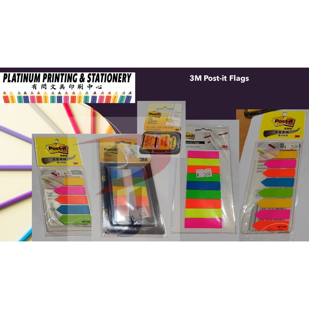3M Post-it Flags Label Sign Here | Shopee Malaysia