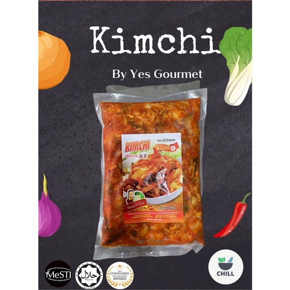 Korean Kimchi 1KG by Yes Gourmet【HALAL Certified】Ready Stocks | Shopee ...