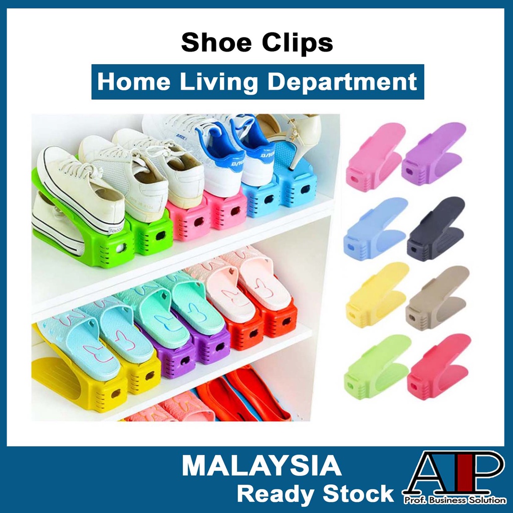 Colorful Plastic Shoes Rack Shoe Clips Clip Storage Organizer ...